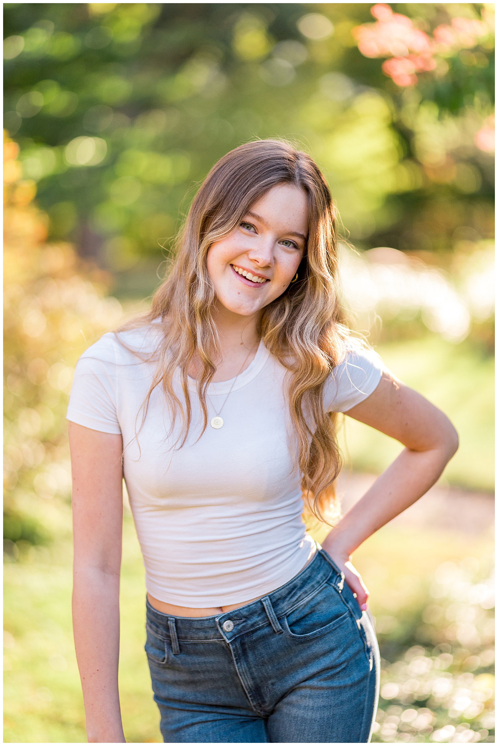 The Garden at Elm Bank Senior - Sarah Surette Photography